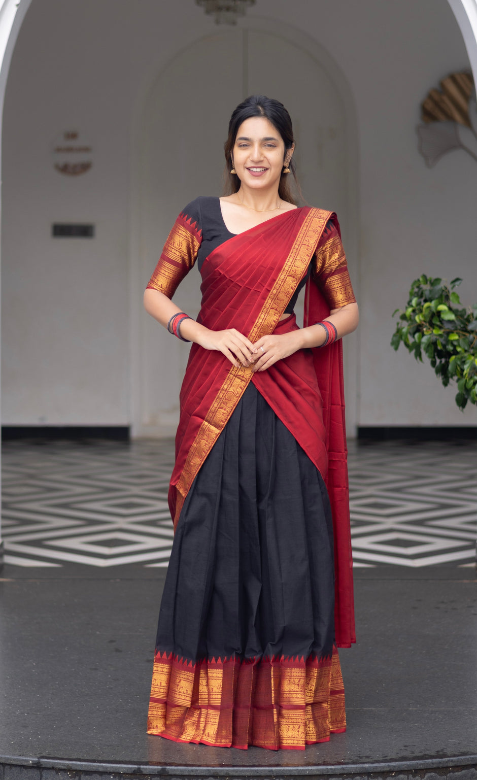 Padmaja Cotton Half Sarees | Traditional Half Saree Collection ...